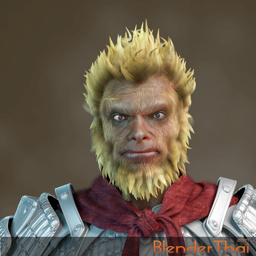 Monkey King 3D Blender3d | candle3d.com